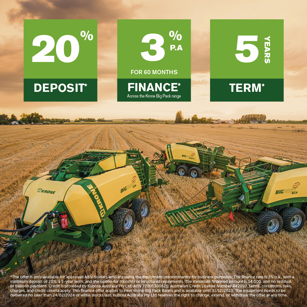 Krone 30th Birthday Finance Offer - Growers Services